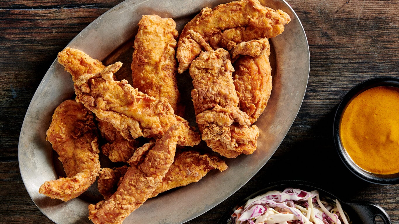 Fried Chicken Tenders with Coleslaw from 'The Great American Recipe ...